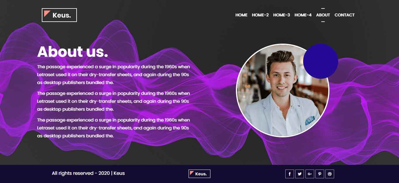 Keus - Creative Coming Soon Template